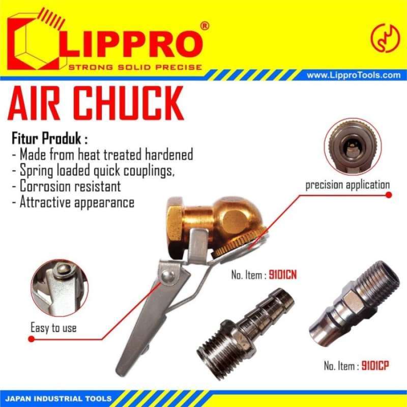 Promo Air Chuck Keong Lippro Kopler Clip On Isi Angin Ban Motor Mobil ...