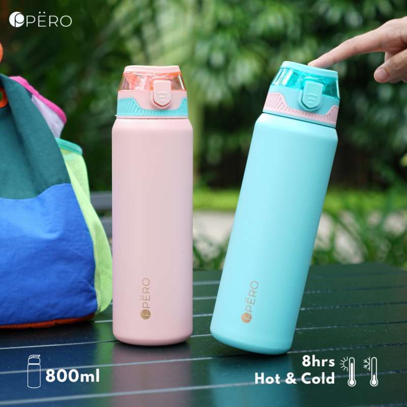 Promo Pero Sip Straw Permos Vacuum Insulated Bottle 800ml Leakproof ...