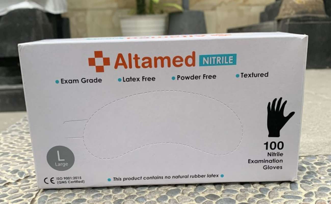 Jual Altamed Glove Nitrile Black Hand Glove Hitam - S Di Seller Winter ...