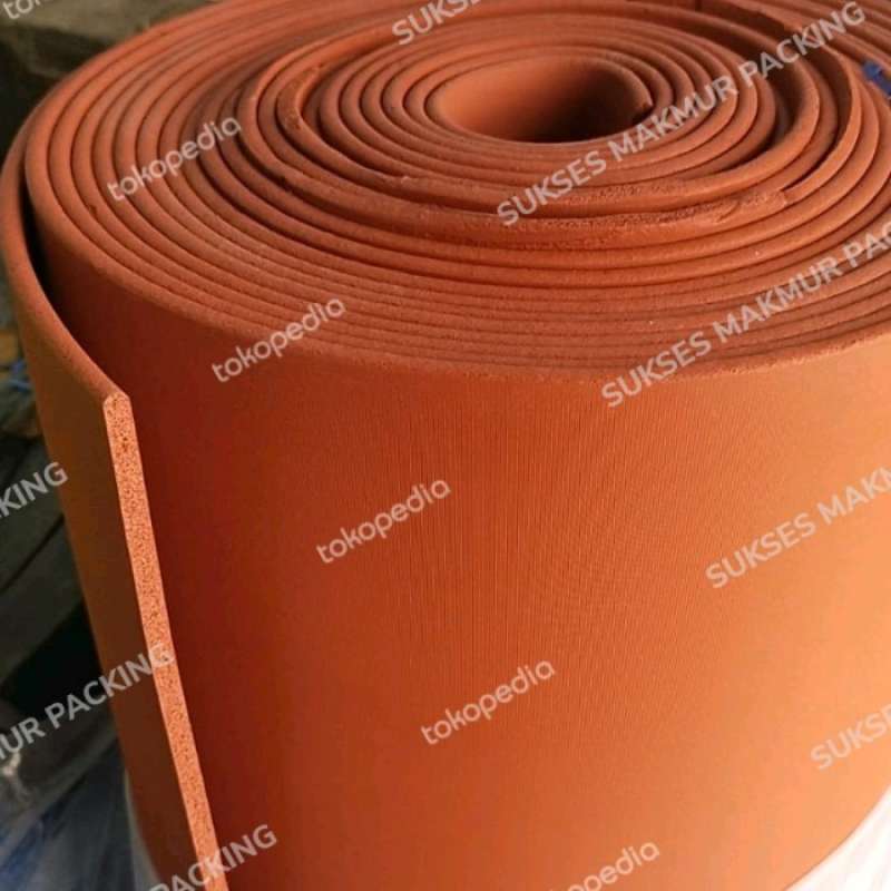 Promo Sponge Spon Silicone Tahan Panas Lembaran Sheet Tebal 5mm Diskon ...
