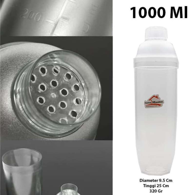 Promo Homemaster Cocktail Shaker Acrylic/akrilik Model 1000 Ml ...