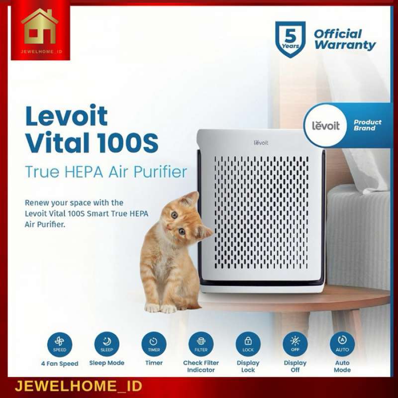 Promo Levoit Vital 100s Pet Care Smart True Hepa Air Purifier Usa Hewan Diskon 33% Di Seller ...