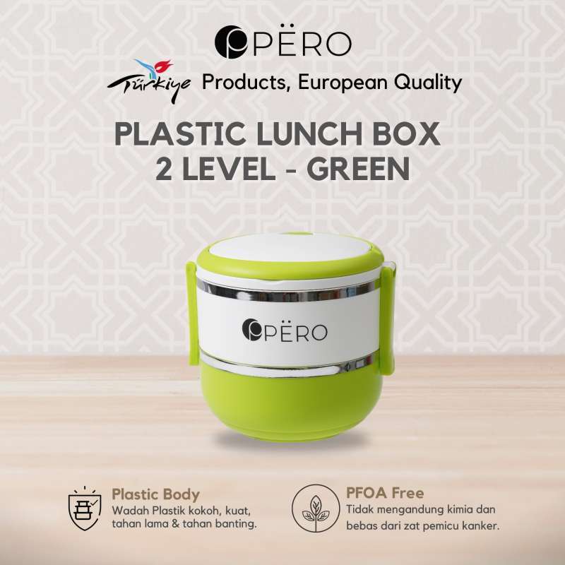 Promo Pero Molly Airtight Lunch Box 1800ml 2 Level With Double Lock / Tempat Makan Anak 2 ...