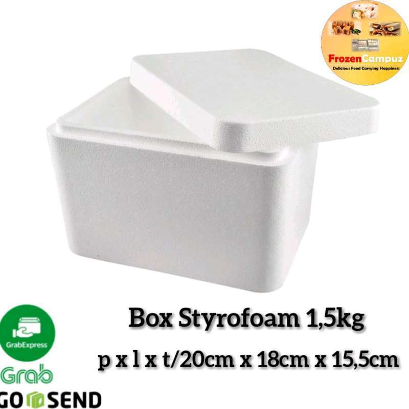 Jual Box Styrofoam Kotak Sterofoam Variasi Ukuran/styrofoam Box Makanan ...
