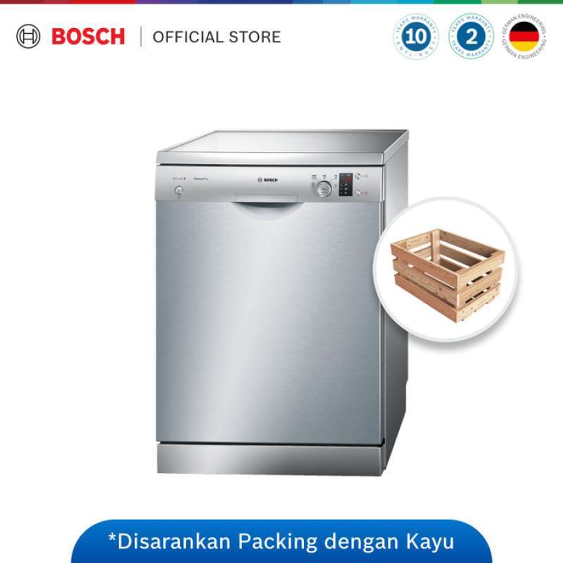 Promo Bosch Sms25ai00v Free-standing Dishwasher 60cm Seri 2 Silver Inox ...
