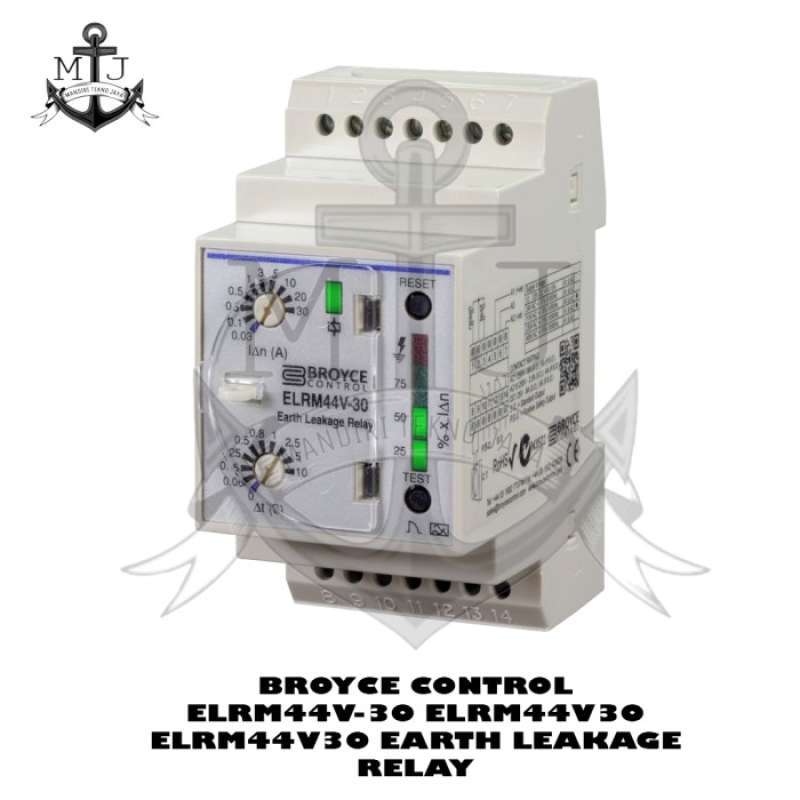 Promo Broyce Control Elrm44v-30 Elrm44v30 Elrm44v30 Earth Leakage Relay ...