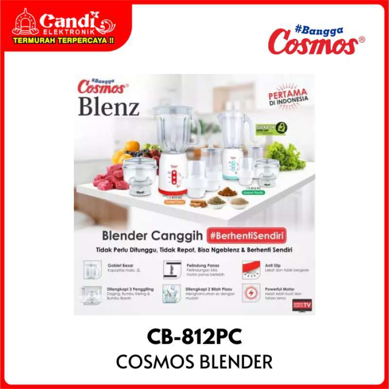 Promo Cosmos Blender Plastik Blenz 2 Liter Cb-812pc Diskon 15% Di ...