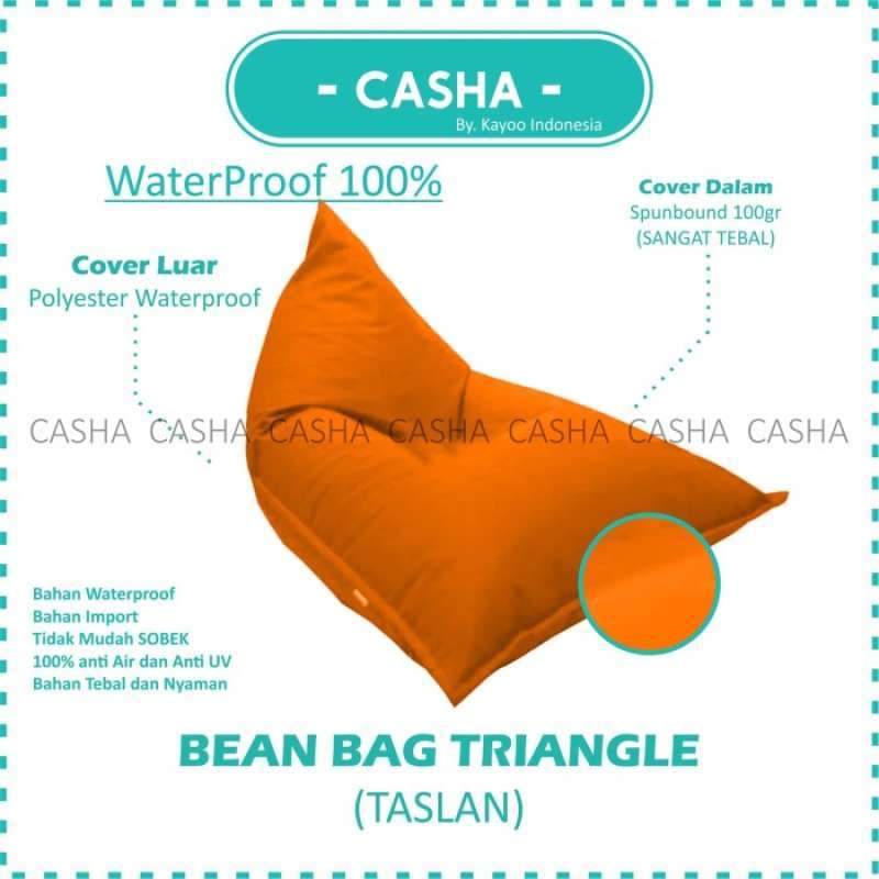 Jual Casha Bean Bag Termasuk Isi - Beanbag Dewasa - Waterproof Size Medium - Pink Di Seller ...