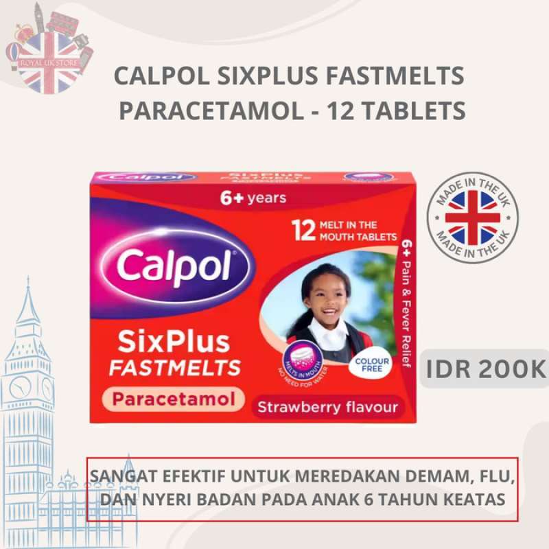 Promo Calpol Sixplus Paracetamol Anak/dewasa Obat Demam *100% Made In Uk* Diskon 33% Di Seller ...