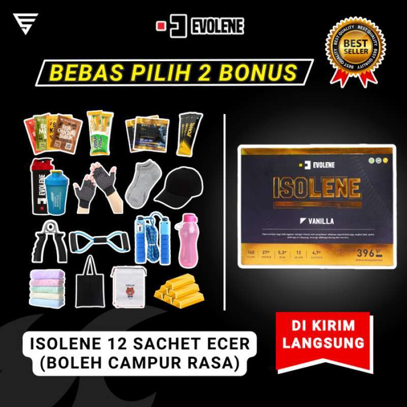 Promo [garansi Ori] Evolene Isolene Protein Isolate Susu Protein 12 ...