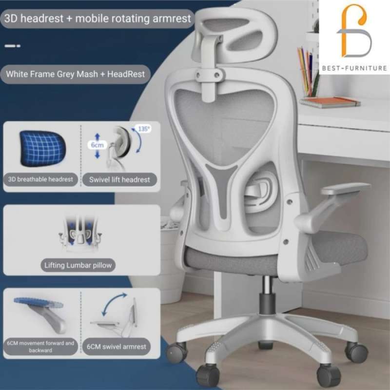 Jual Best Bg772 Kursi Headrest Kursi Roda Kursi Kantor Kursi Belajar - Bg765 Green Di Seller ...