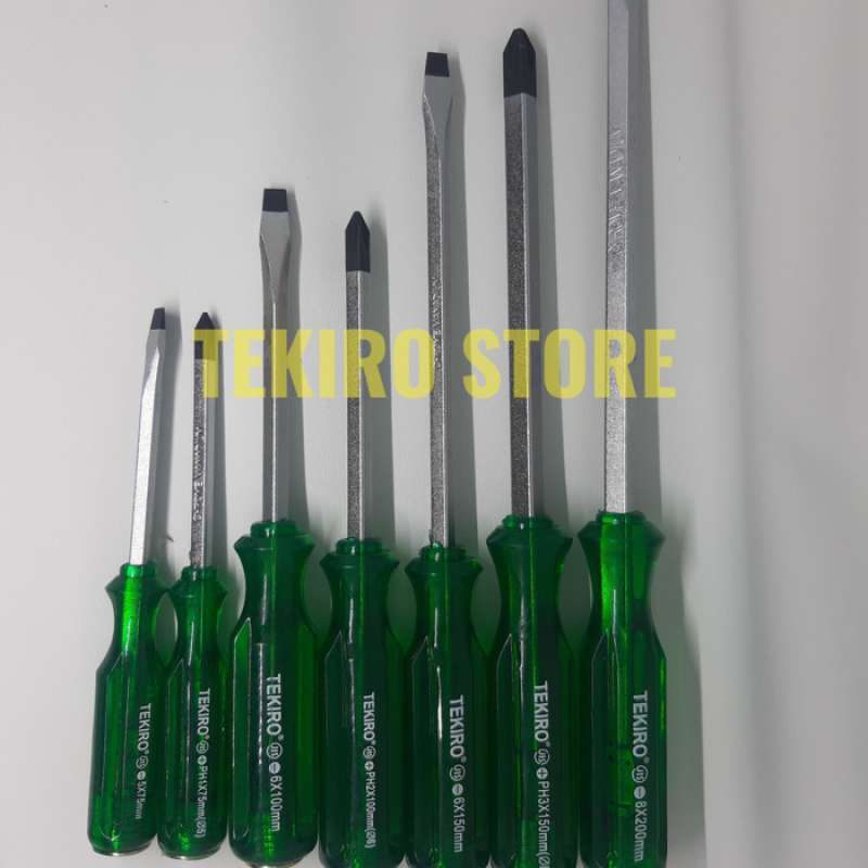 Promo Obeng Set 7 Pcs / Obeng Ketok Tekiro Go Thru Screwdriver Diskon ...