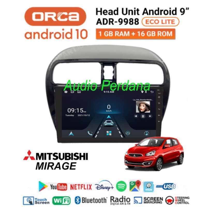 Promo Head Unit Android Mitsubishi Mirage 2011-2017 Orca 9988 Eco Lite ...