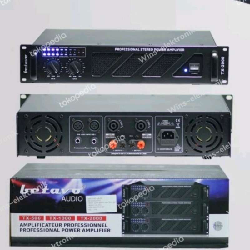 Promo Power Amplifier Betavo Tx 2000 Diskon 23% Di Seller Zuka Store - Kebon Kacang, Kota ...