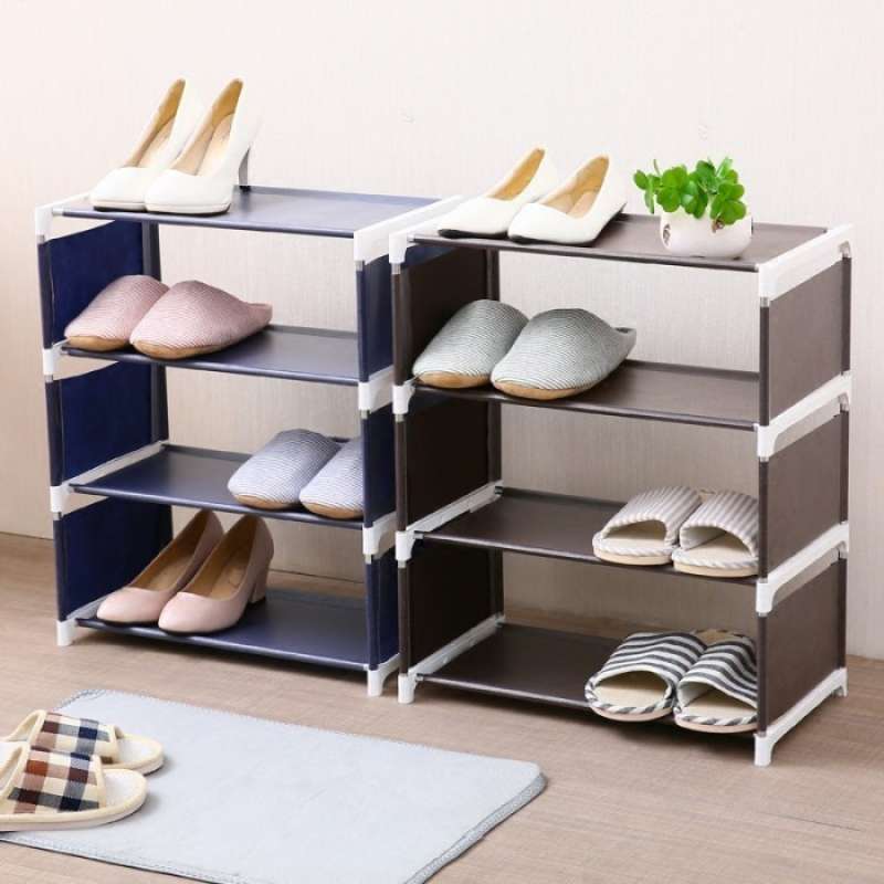 Promo Rak Sepatu Portable 3/5/8 Susun Rak Tempat Buku Sendal Rangka ...