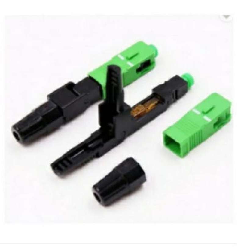 Jual Fast Connector Sc Apc Fastcon Ftth Konektor Fiber Optik Warna Hijau Di Seller Rama Komputer ...