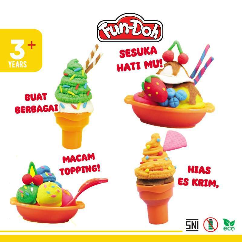 Promo Fundoh Es Krim Bucket Mainan Edukasi Anak Lilin Clay Plastisin ...