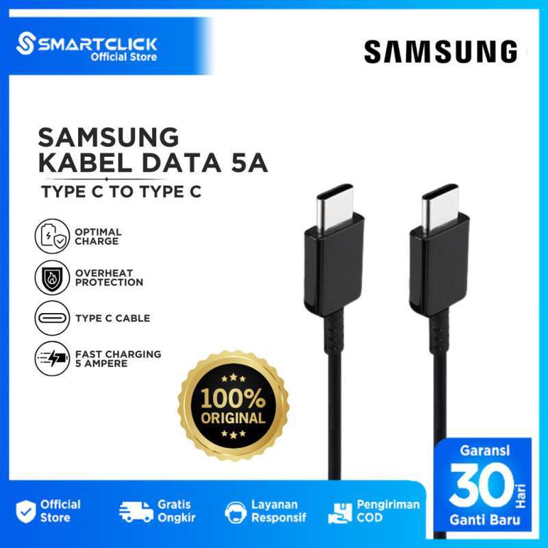 Promo Samsung Kabel Data Type C To Type C 5a Black Fast Charging ...