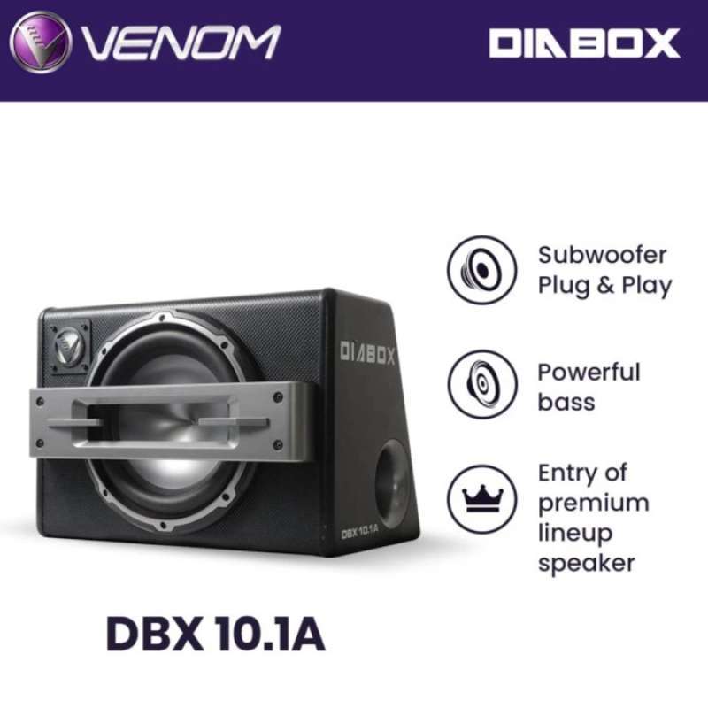Promo Venom Subwoofer Box Mobil Diabox Dbx 10.1 A Bagasi Aktif Plug And Play Diskon 23% Di ...
