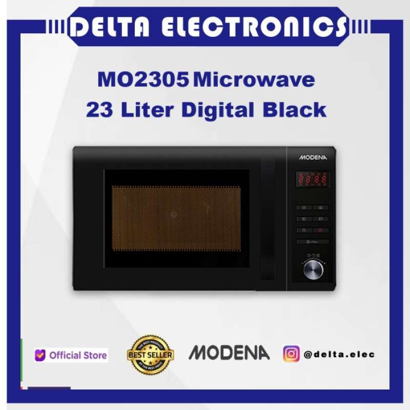 Promo Modena Mo2305 Microwave 23 Liter Digital Black Diskon 23% Di ...