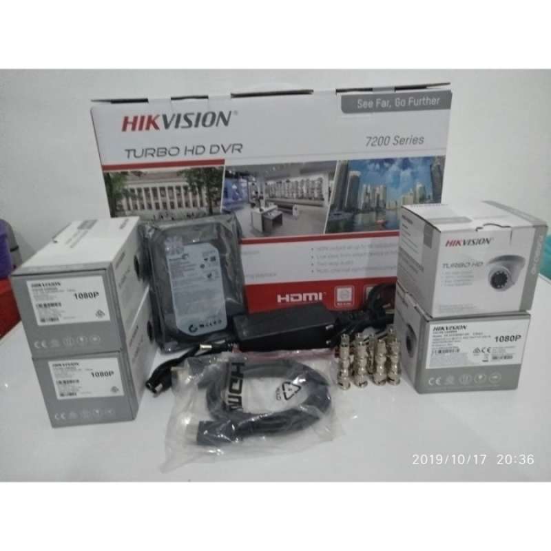Promo Paket 4 Channel Analog Hd 2mp Hikvision Ekonomis Diskon 23% Di ...