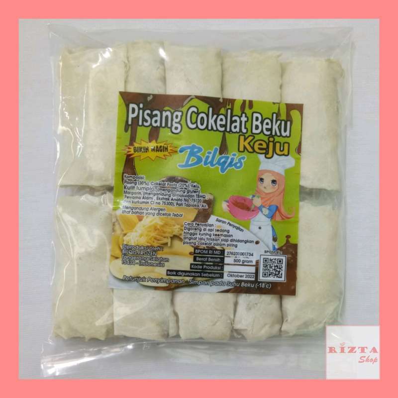 Jual Bilqis Frozen Pisang Lumer Cokelat Keju Di Seller Rizta Shop ...