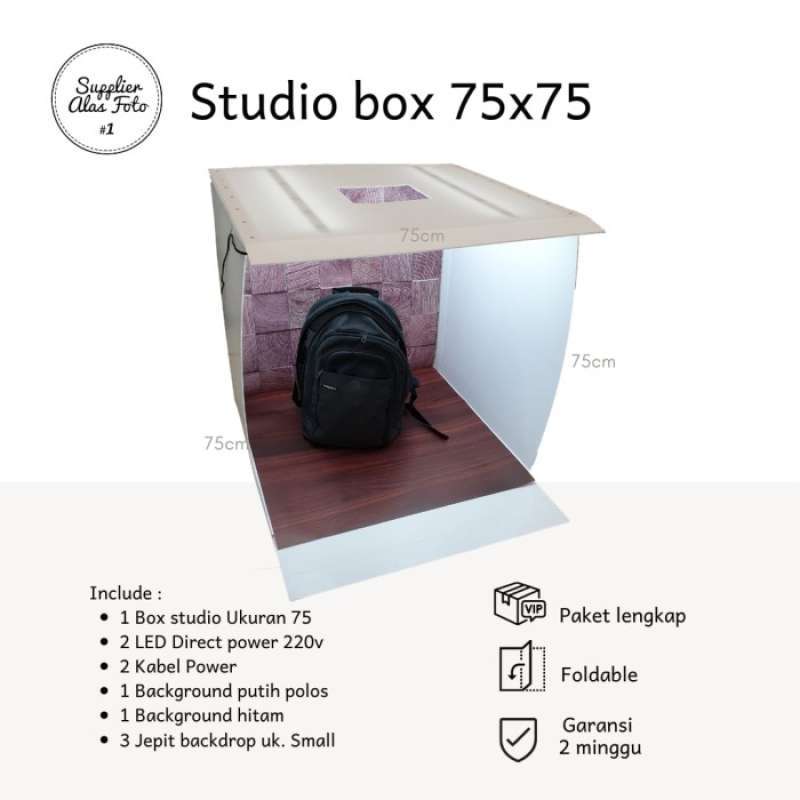 Promo Studio Foto Box Jumbo Saf Ukuran 75x75cm Ready Stock Diskon 23% ...