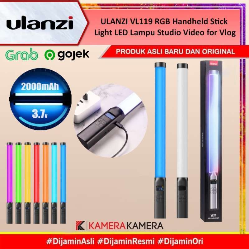Promo Ulanzi Vl119 Rgb Handheld Stick Light Led Lampu Studio Video For ...