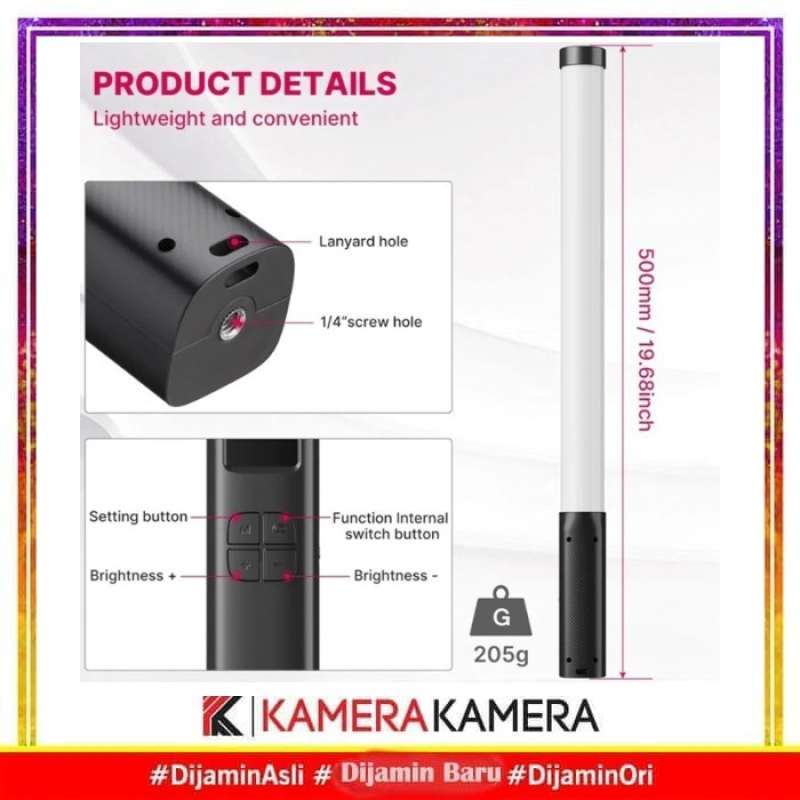 Promo Ulanzi Vl119 Rgb Handheld Stick Light Led Lampu Studio Video For ...