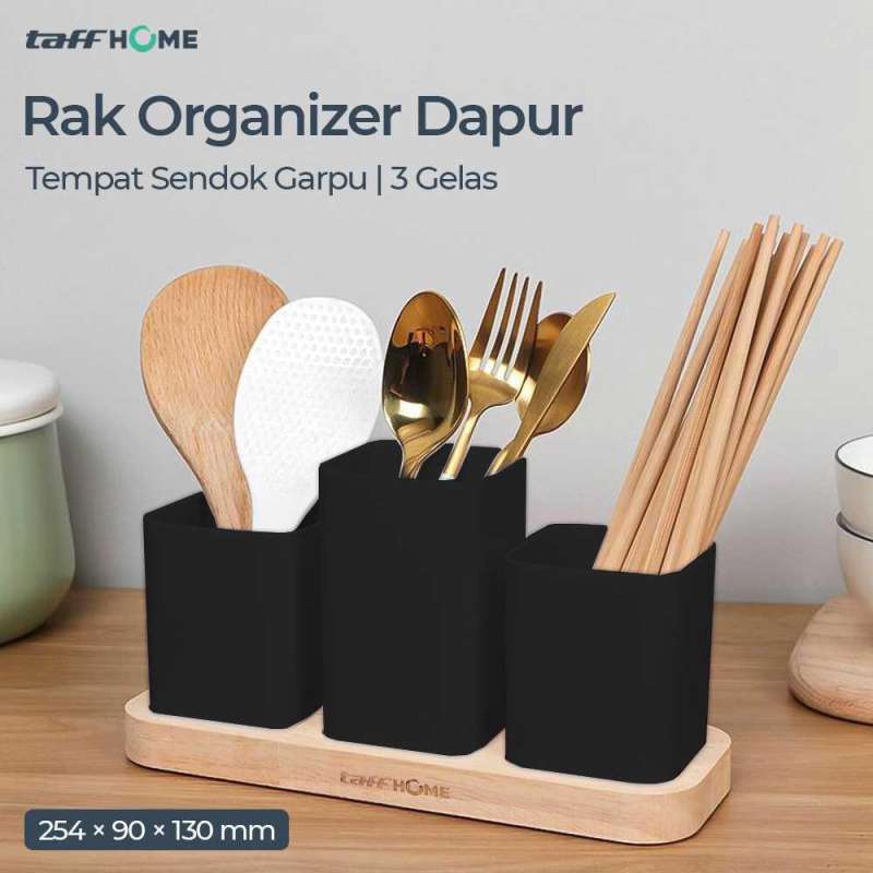 Jual Rak Organizer Dapur Tempat Sendok Garpu 3 Gelas Ll251 Rak Dinding ...