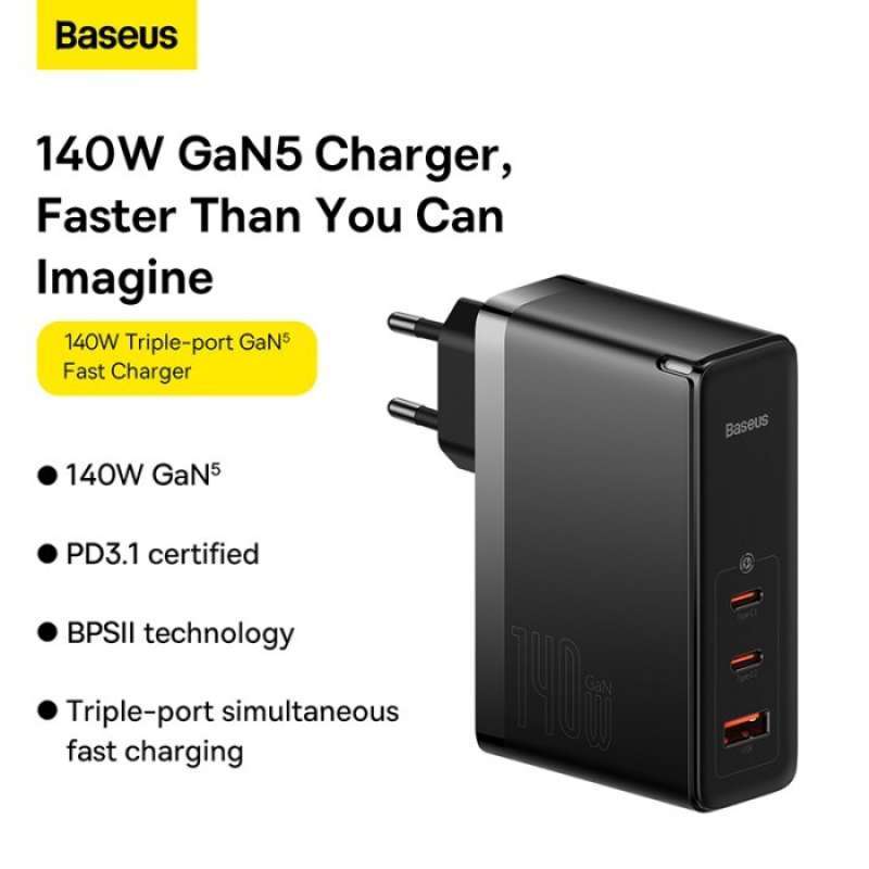 Promo Baseus Desktop Fast Kepala Charger Gan5 Pro 140w 2c+u Gan 5 100w ... Promo Baseus Desktop Fast Kepala Charger Gan5 Pro 140w 2c+u Gan 5 100w ...