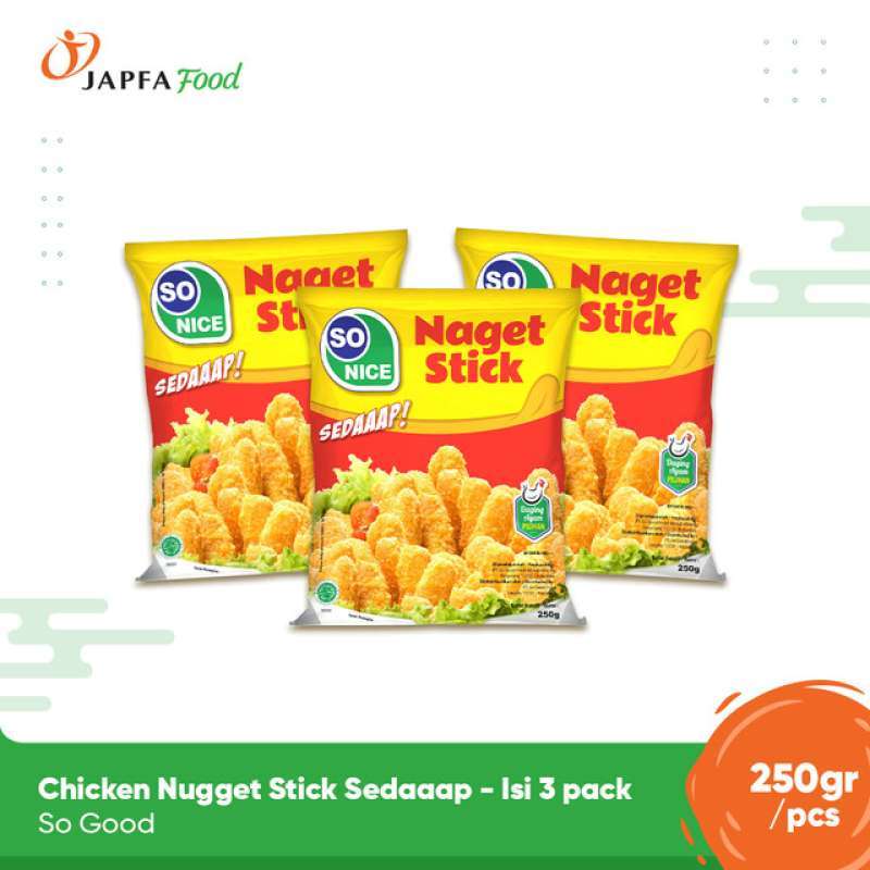 Promo So Nice Chicken Nugget Sedaaap 1kg - Isi 3 Pack Diskon 23% Di Seller Japfa Food Jakarta ...