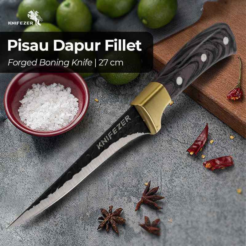 Jual Pisau Dapur Fillet Daging Tulang Boning Knife Forged 3cr13 Lt27 ...