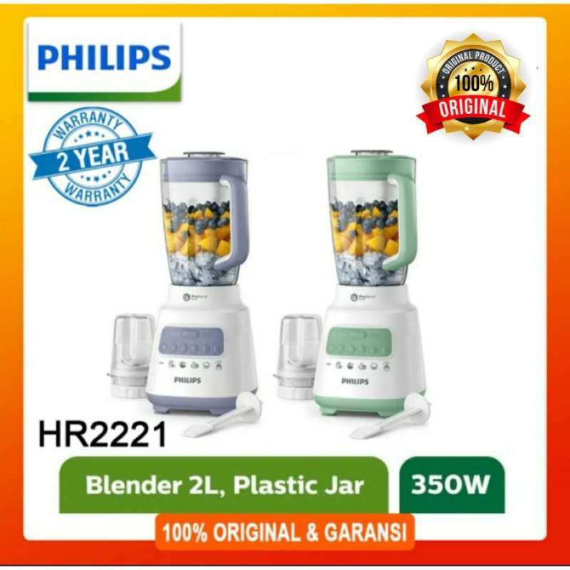 Jual Blender Philips Hr 2221 Hr2221 Series 5000 Pro Blend 2l Garansi ...