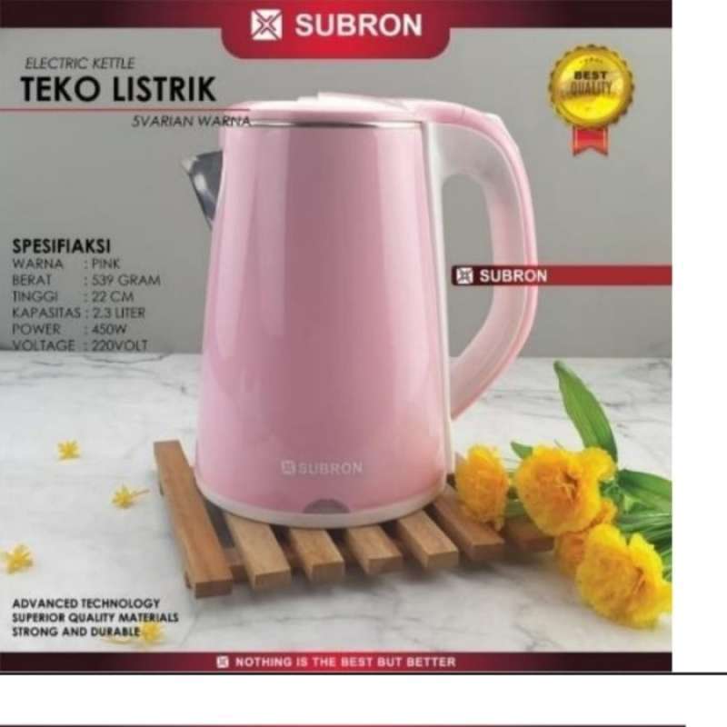 Jual Teko Listrik / Electric Kettle Subron 2,3 Liter Warna Warni Di ...