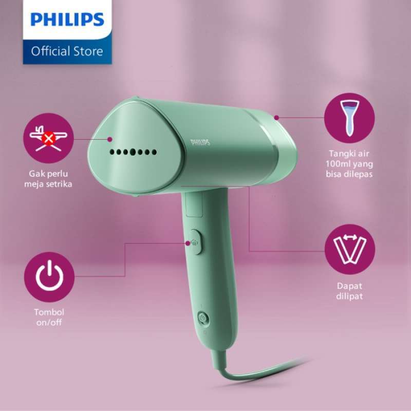 Jual Philips Handheld Steamer Sth3010/70 - Setrika Uap Portable, Hijau ...