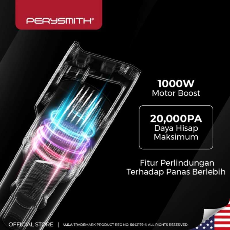 Jual Perysmith X10 Lite Handheld Vacuum Cleaner Portable Penyedot Debu ...