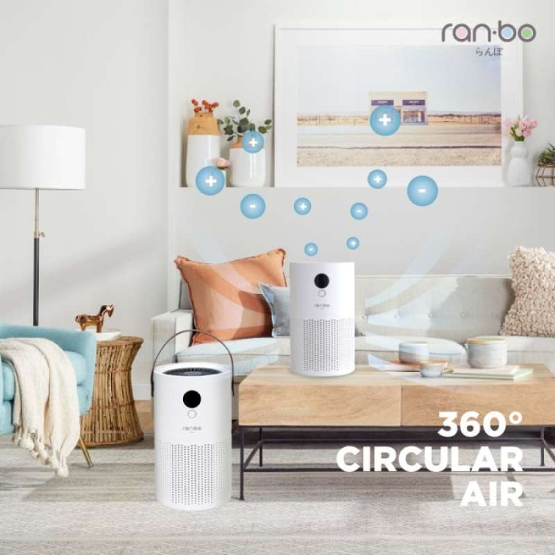 Promo Hepa13 Filter Ranbo Portable Air Purifier Ionizer Rechargeable ...