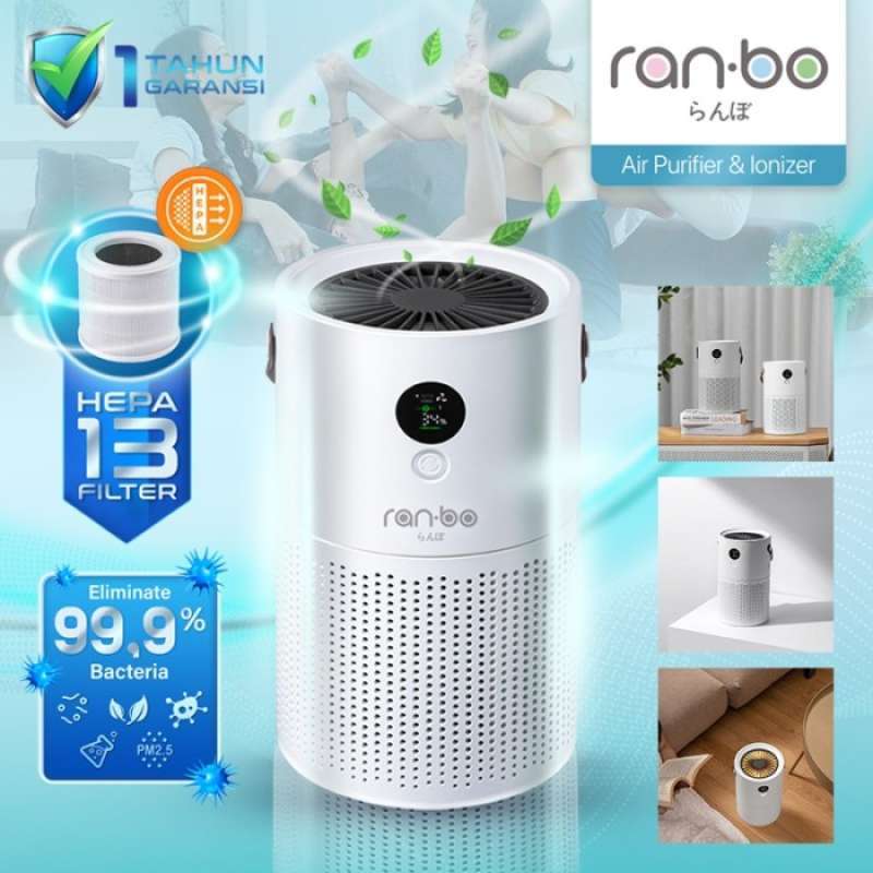 Promo Hepa13 Filter Ranbo Portable Air Purifier Ionizer Rechargeable ...