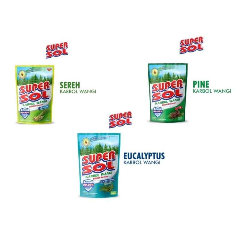 Jual Supersol Karbol Wangi 780ml Super Sol Karbol Wangi 780 Ml - Sereh ...