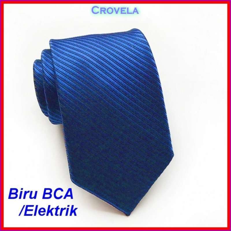 Jual Dasi Panjang Pria Formal 3 Inch Hitam Motif Garis Salur Merah ...