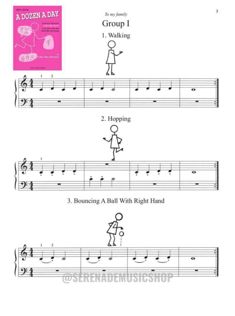 Jual A Dozen A Day Mini Preparatory Book 1 2 3 4 - Edna Mae Burnam Di ...