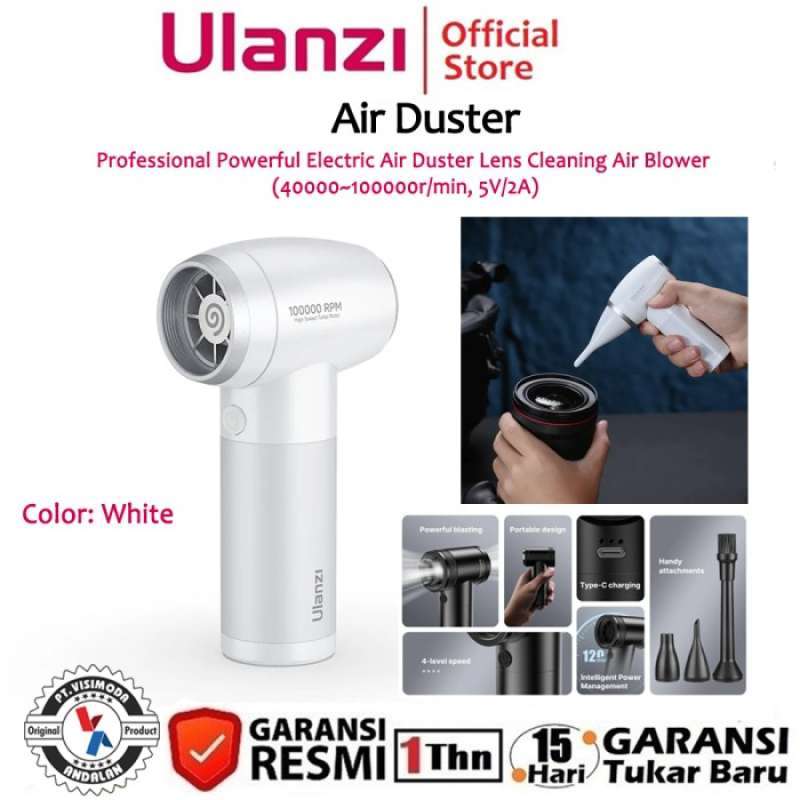 Jual Ulanzi Powerful Electric Air Duster Lens Cleaning Air Blow - Hitam ...