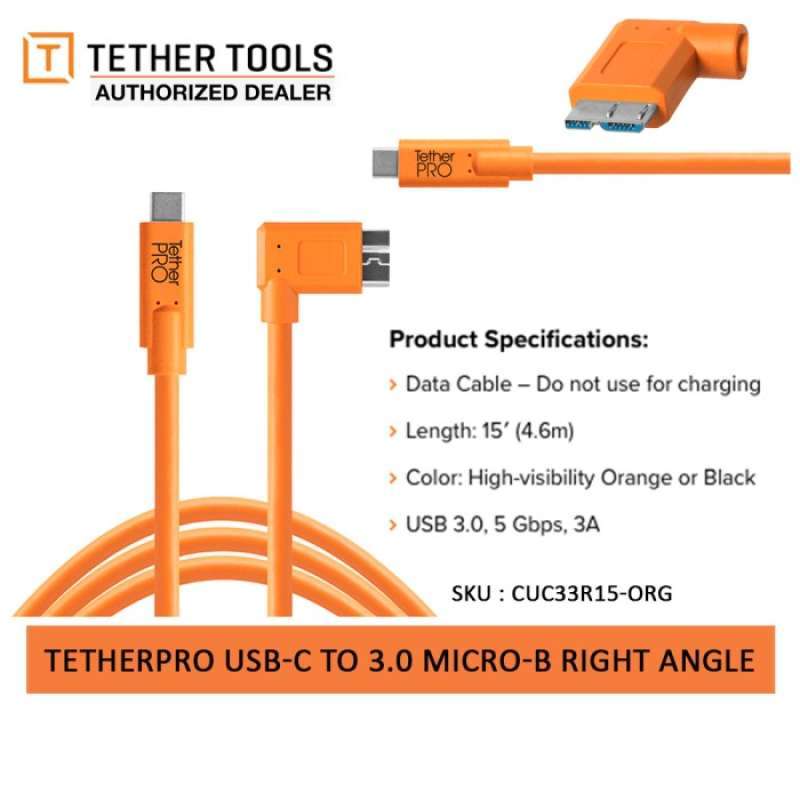 Jual Tether Tools Pro Usb C To 3.0 Micro B - Cuc3315bk Di Seller ...