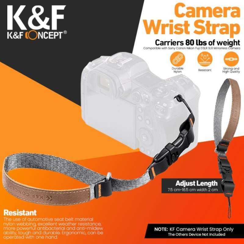 Jual Knf Concept Camera Wrist Strap Photographers For Dslr Slr ...