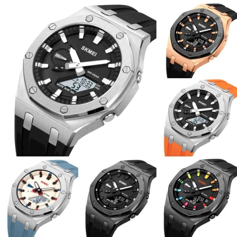 Jual Jam Tangan Pria Skmei 2243 Rubber Body Stell Original - Bb Di ...