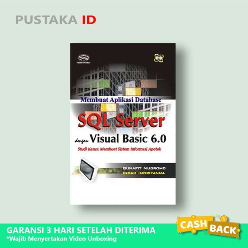 Promo Buku Membuat Aplikasi Data Base Sql Server Dengan Visual Basic 6 8509