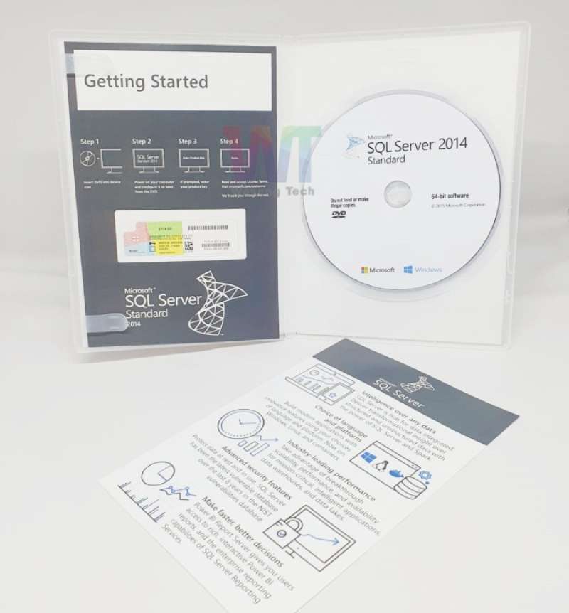Promo Sql Server 2014 Standar (sticker Key Coa Original + Dvd & Box ...