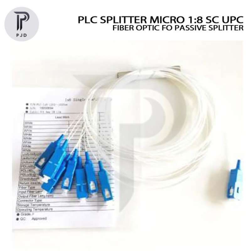 Promo Fiber Optic / Fo Passive Splitter / Plc Splitter Micro 1:8 Sc Upc ...