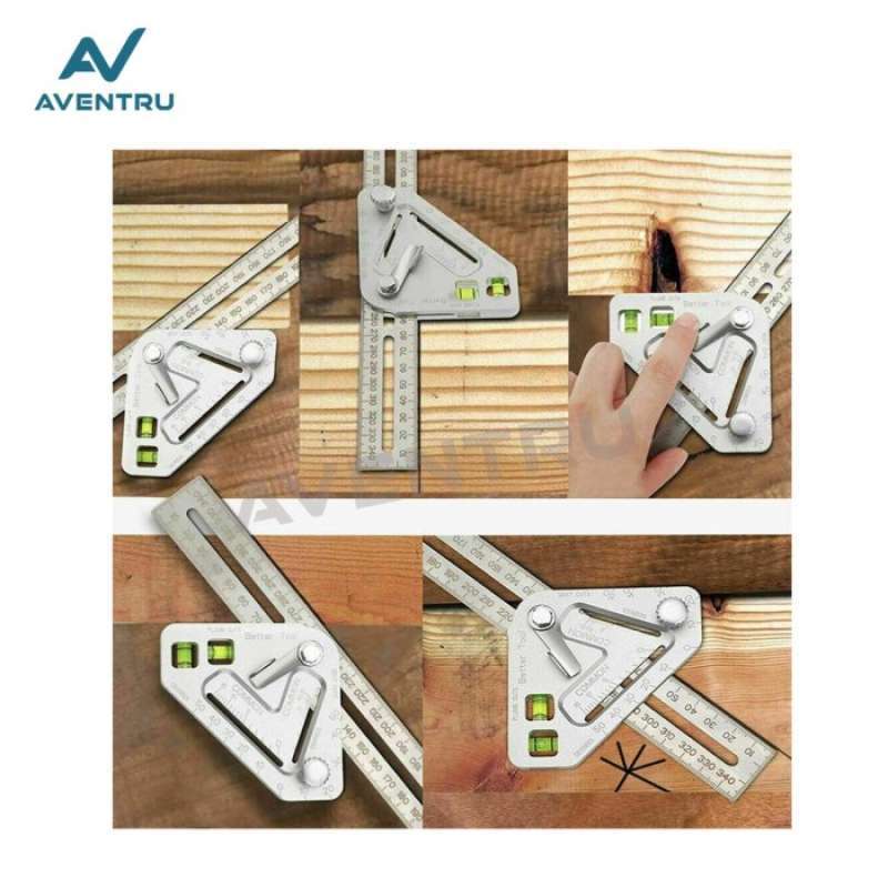 Promo Penggaris L Sudut Siku Busur Speed Square Waterpass Air Kombinasi ...